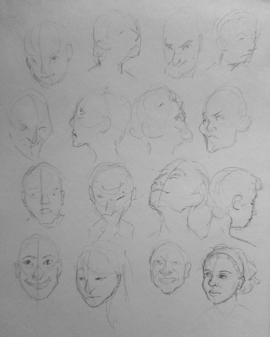 ArtStation - Face studies