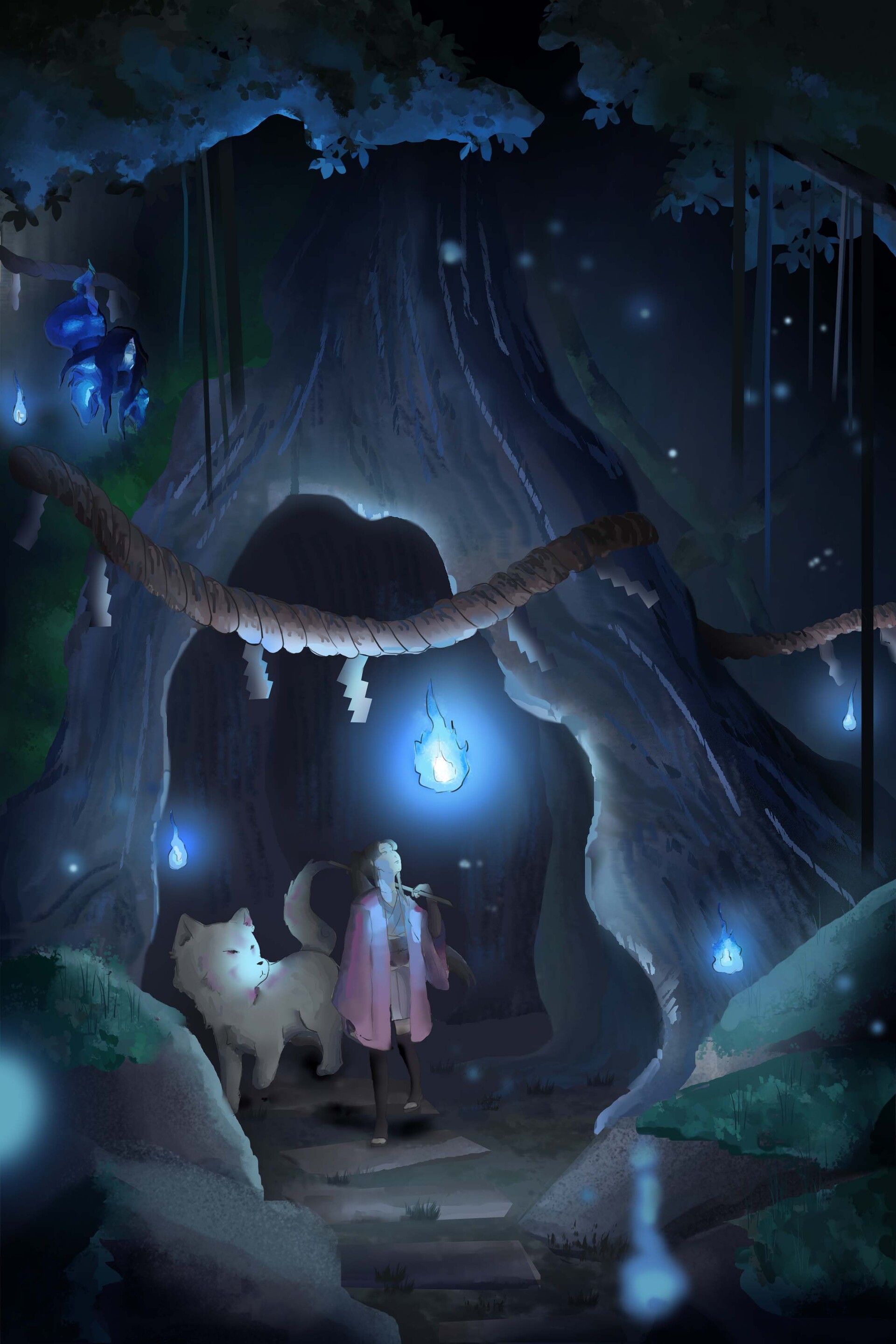 ArtStation - Into the Mysterious Forest