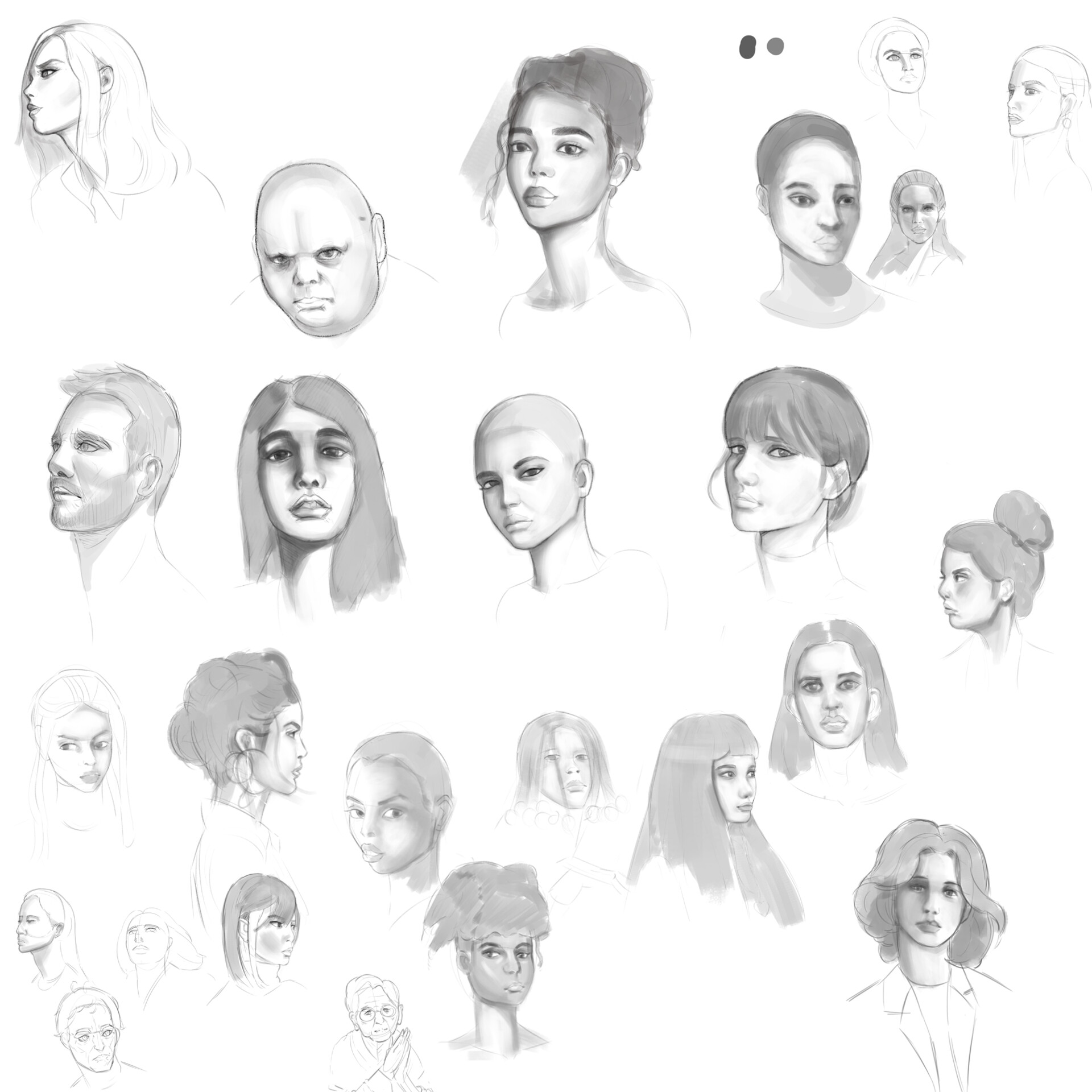 ArtStation - Faces Study 1