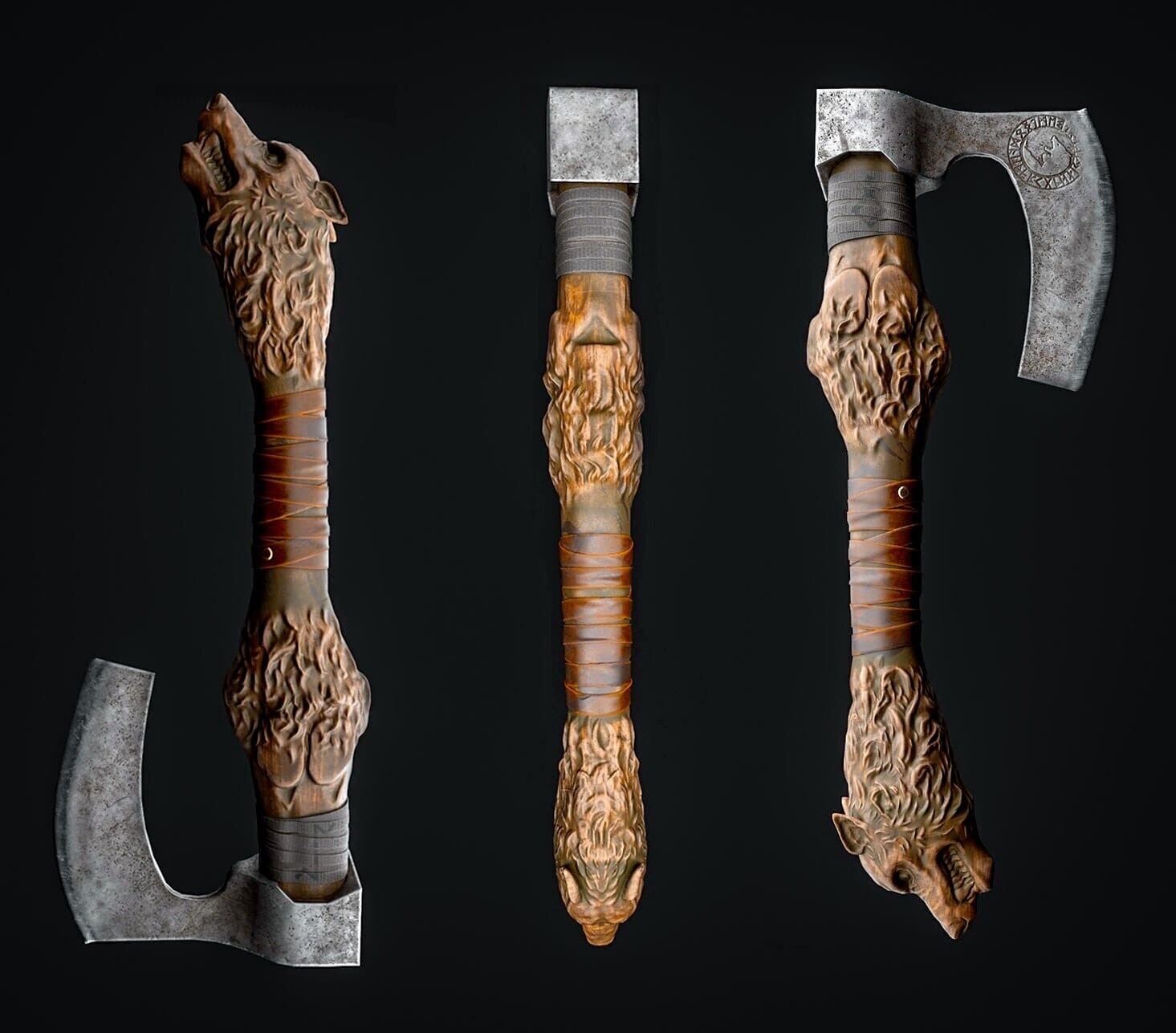 Kaino university - Battle axe "Fury of Fenrir"