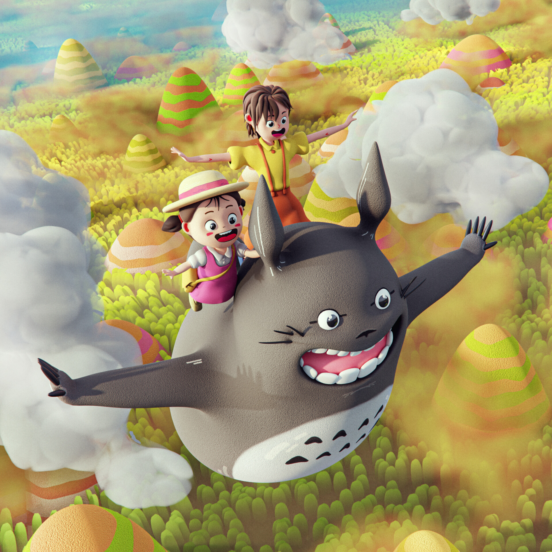 ArtStation - My Neighbor Totoro (fan art)