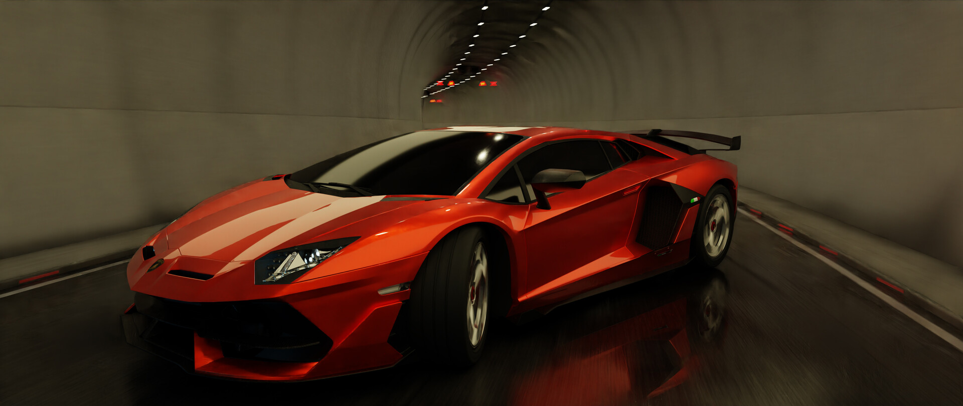 Lamborghini Aventador SVJ car animation by Igor Sholopov — ProUser.Me