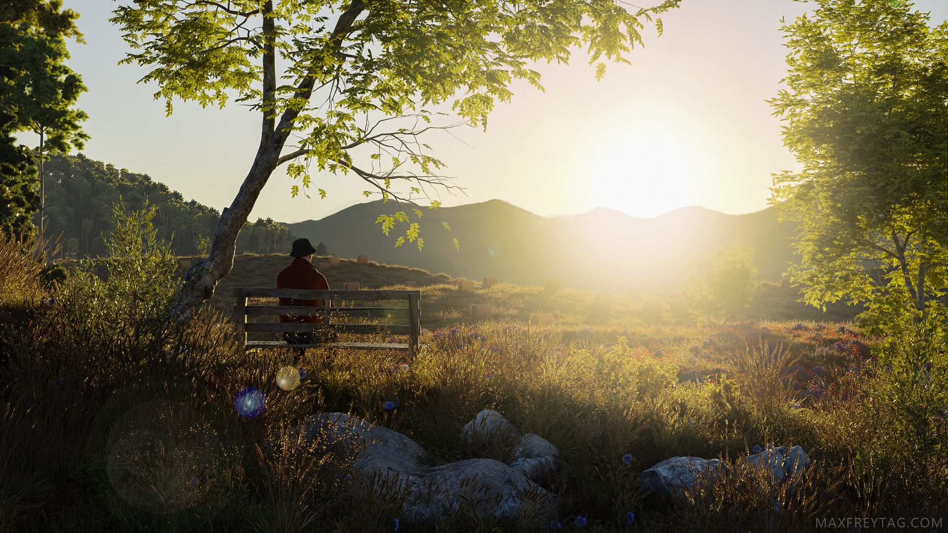 ArtStation - Warm Summer Evening