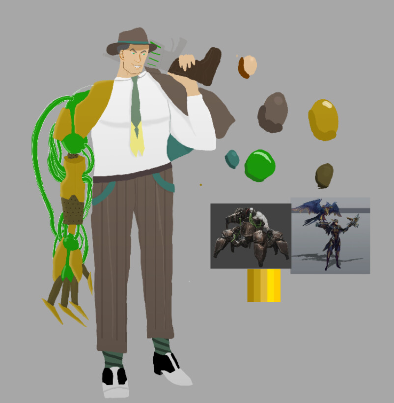 ArtStation - League Of Legends Chemtech Mobster (WIP Fanart)