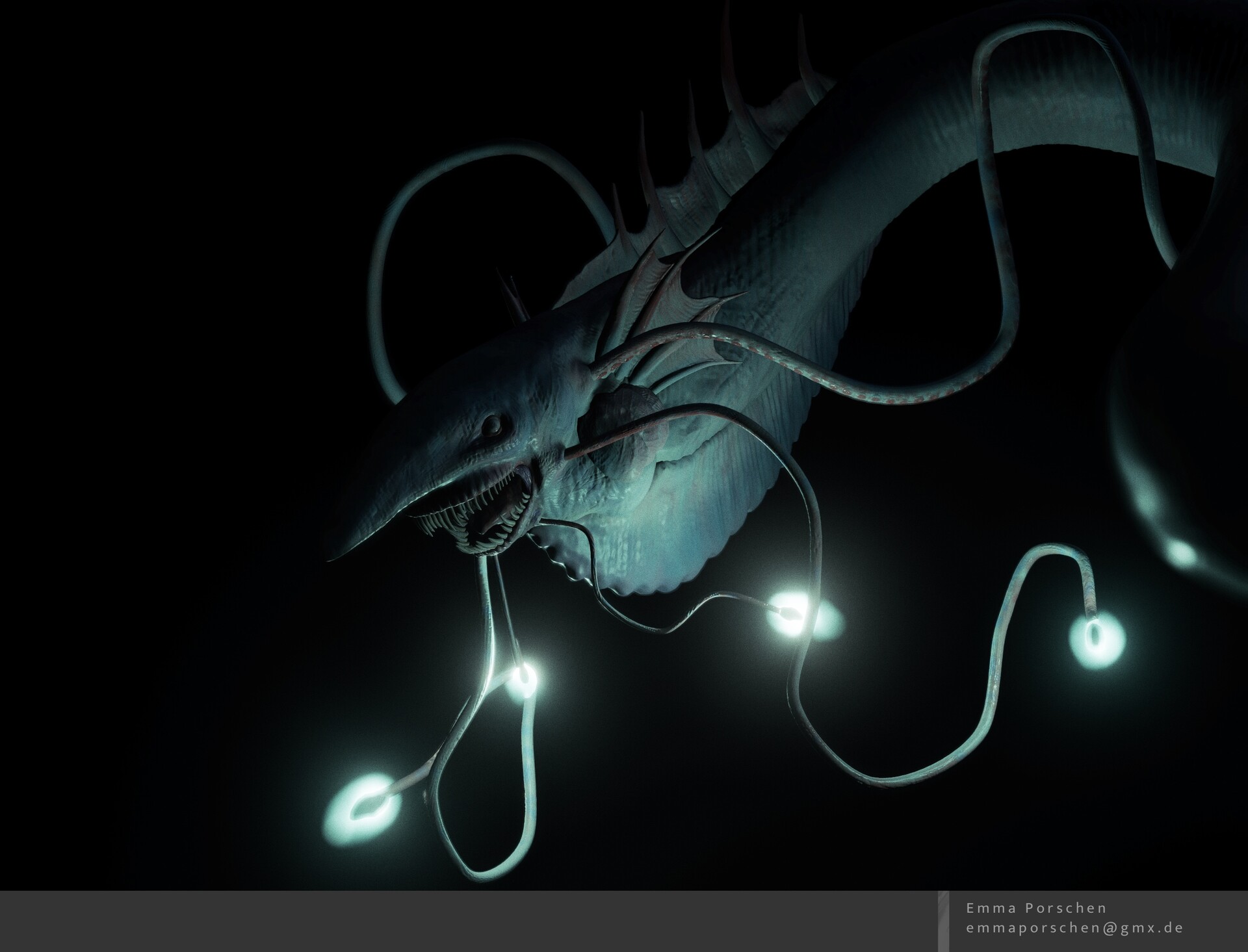 ArtStation - leviathan (deep sea creature)