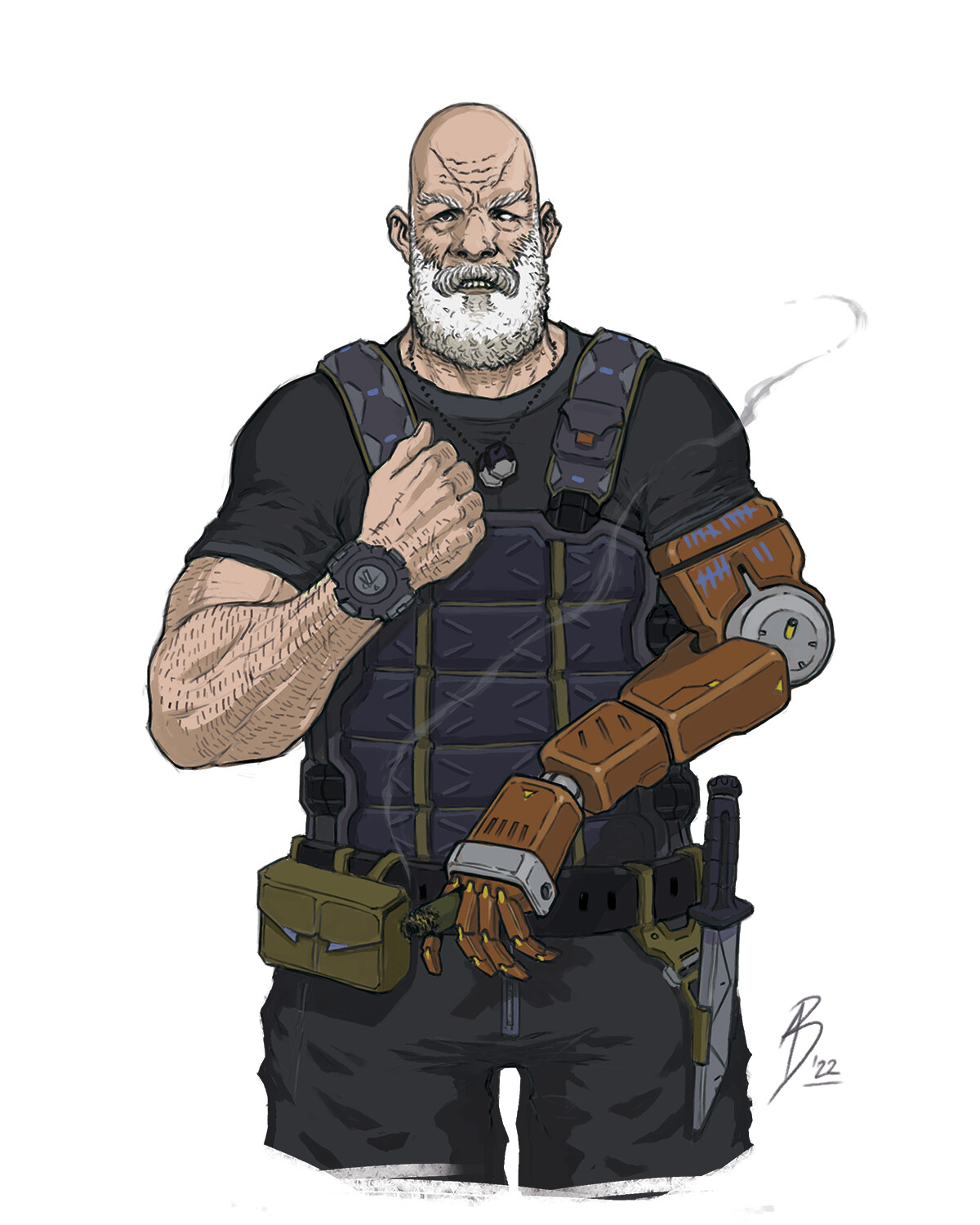 ArtStation - Red Arm Veteran