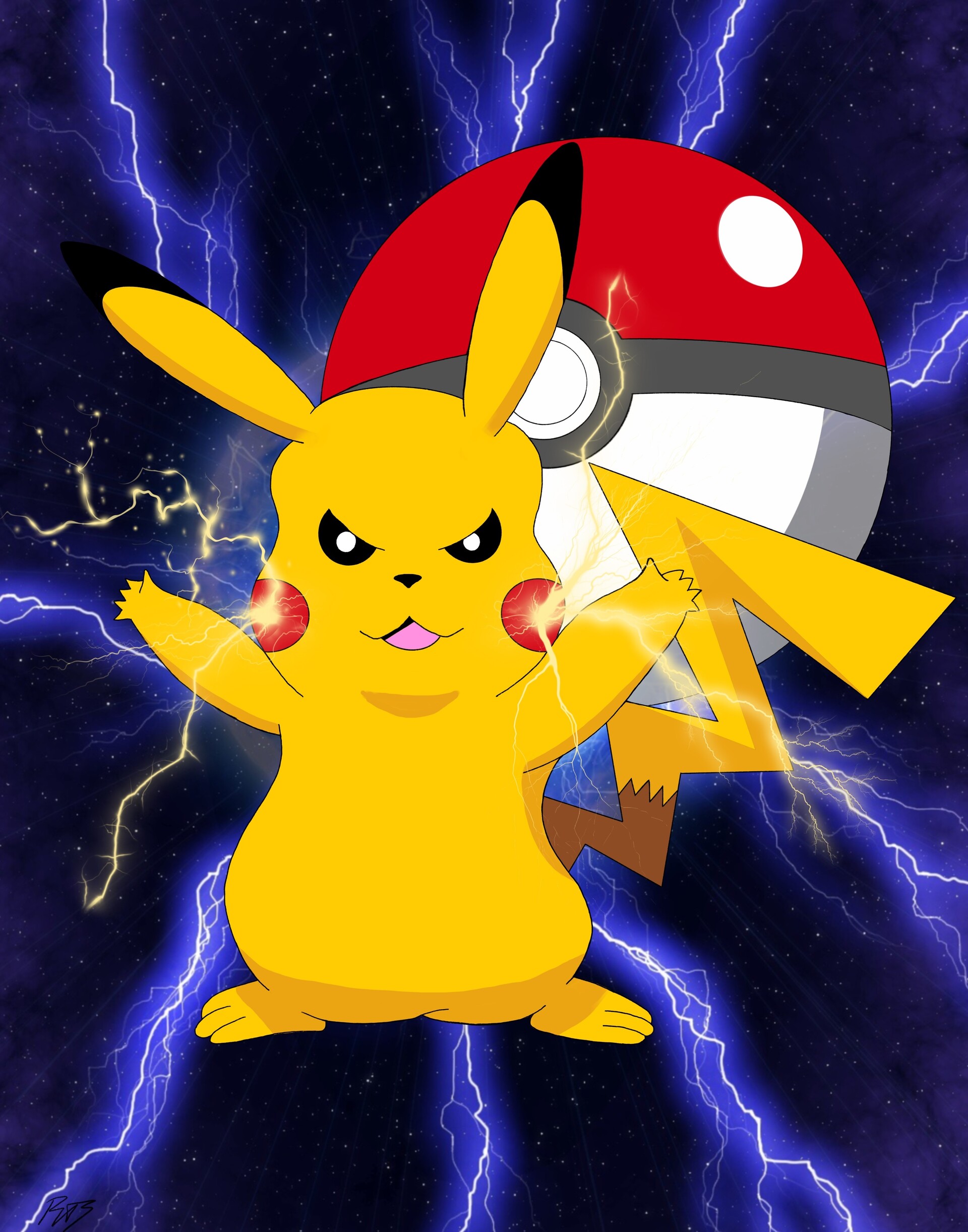 Pikachu Lightning Bolt Attack