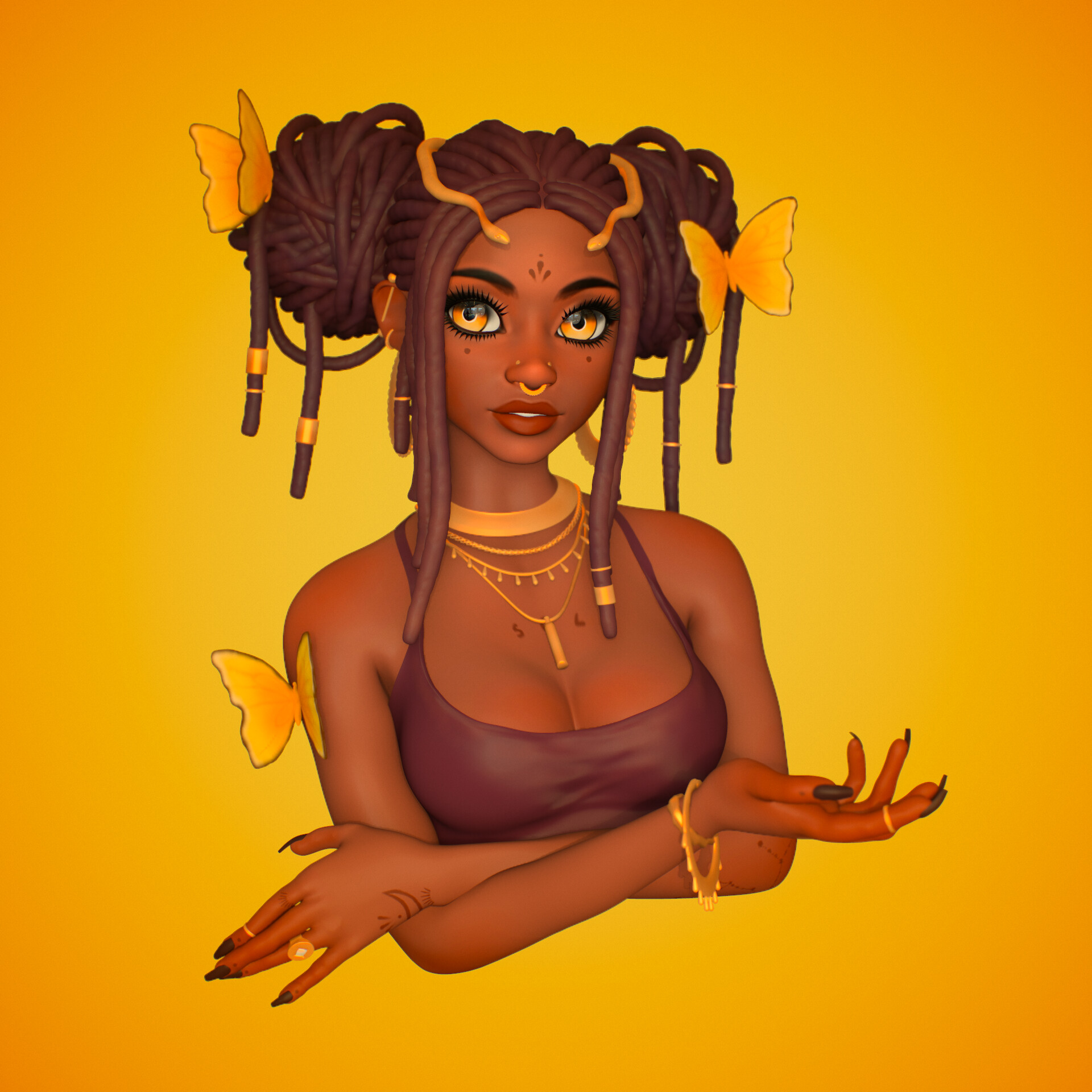 ArtStation - Sun goddess dtiys