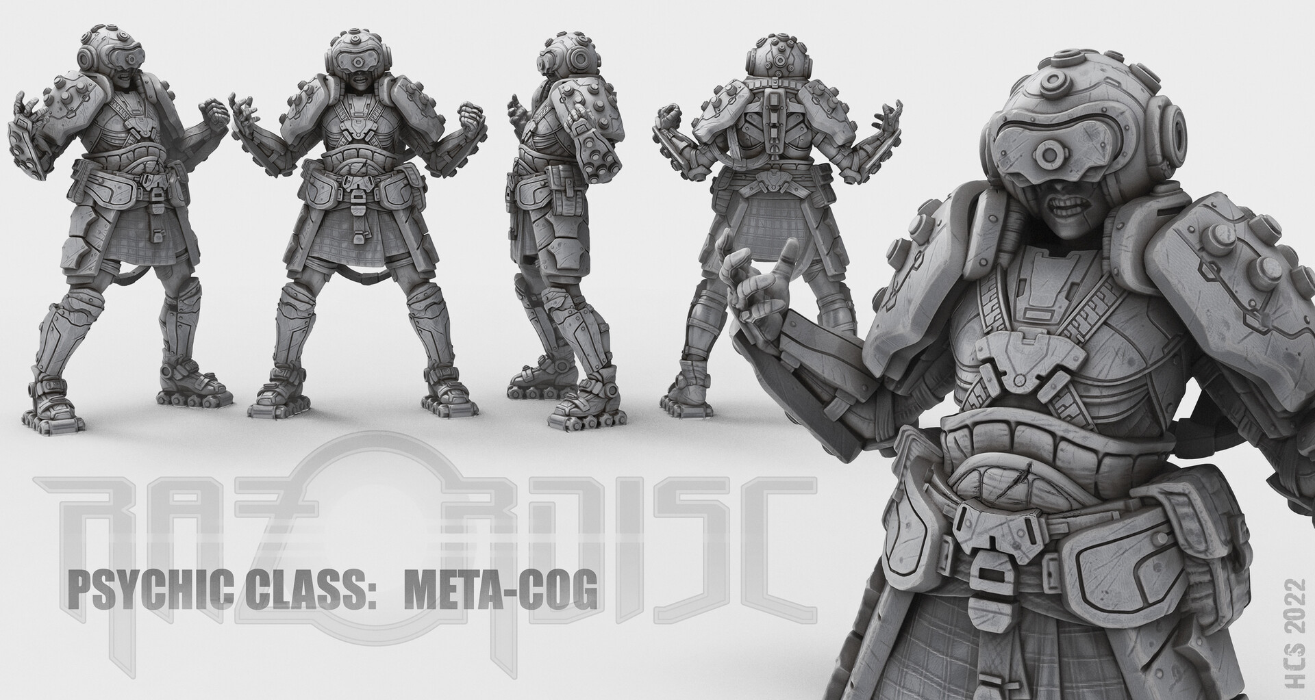 ArtStation - Razordisc - MetaCog (Psychic Class)