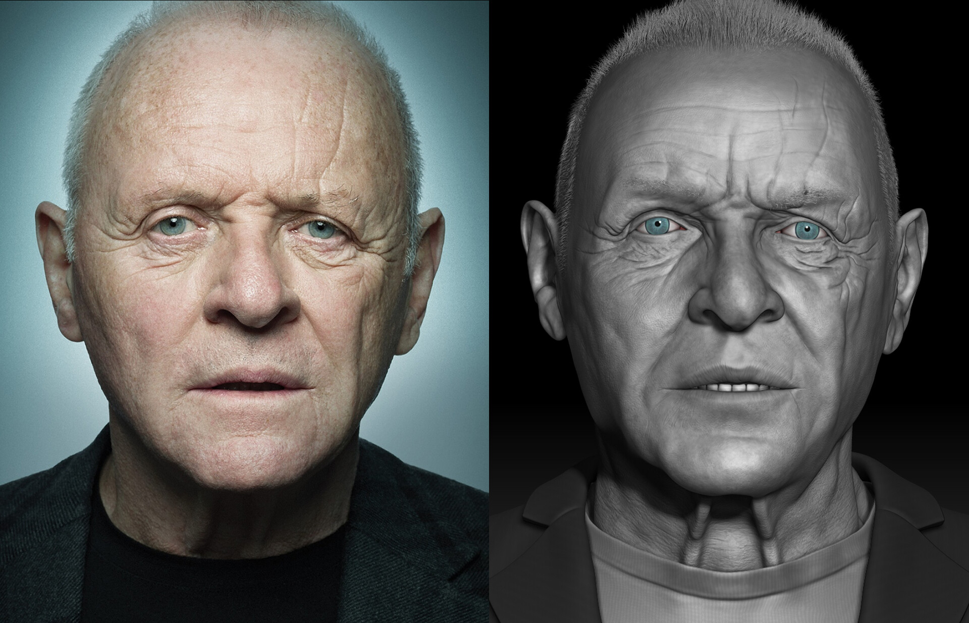 ArtStation - Anthony Hopkins Likeness