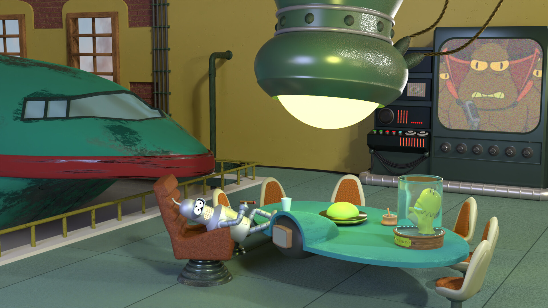 ArtStation - Futurama Meeting Room