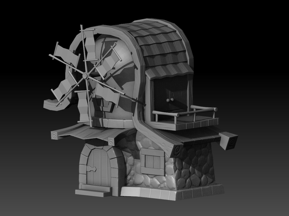 ArtStation - Fantasy Style Windmill (Game Asset)