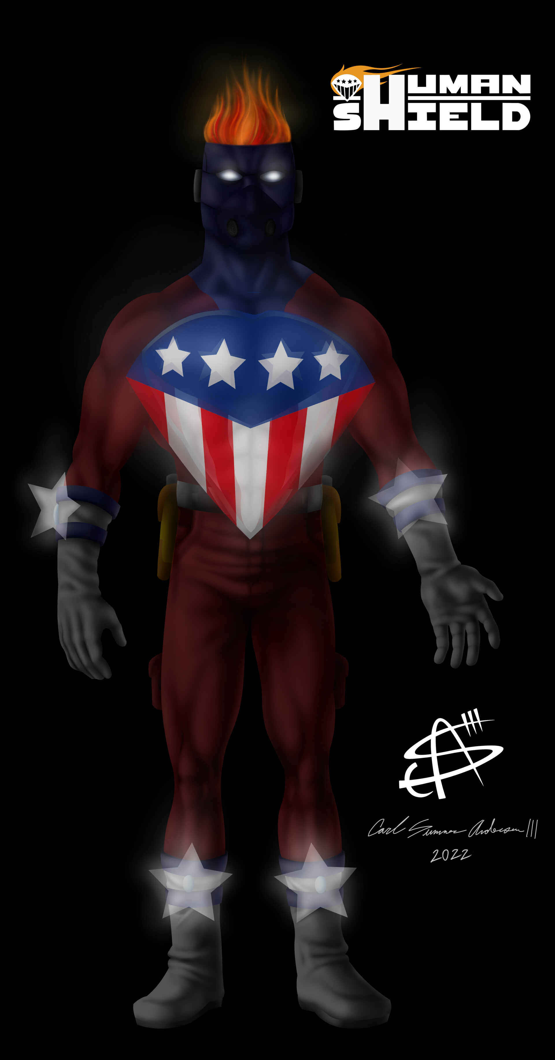 Carl Sumner Anderson III - Human Shield - Comic Book Concept