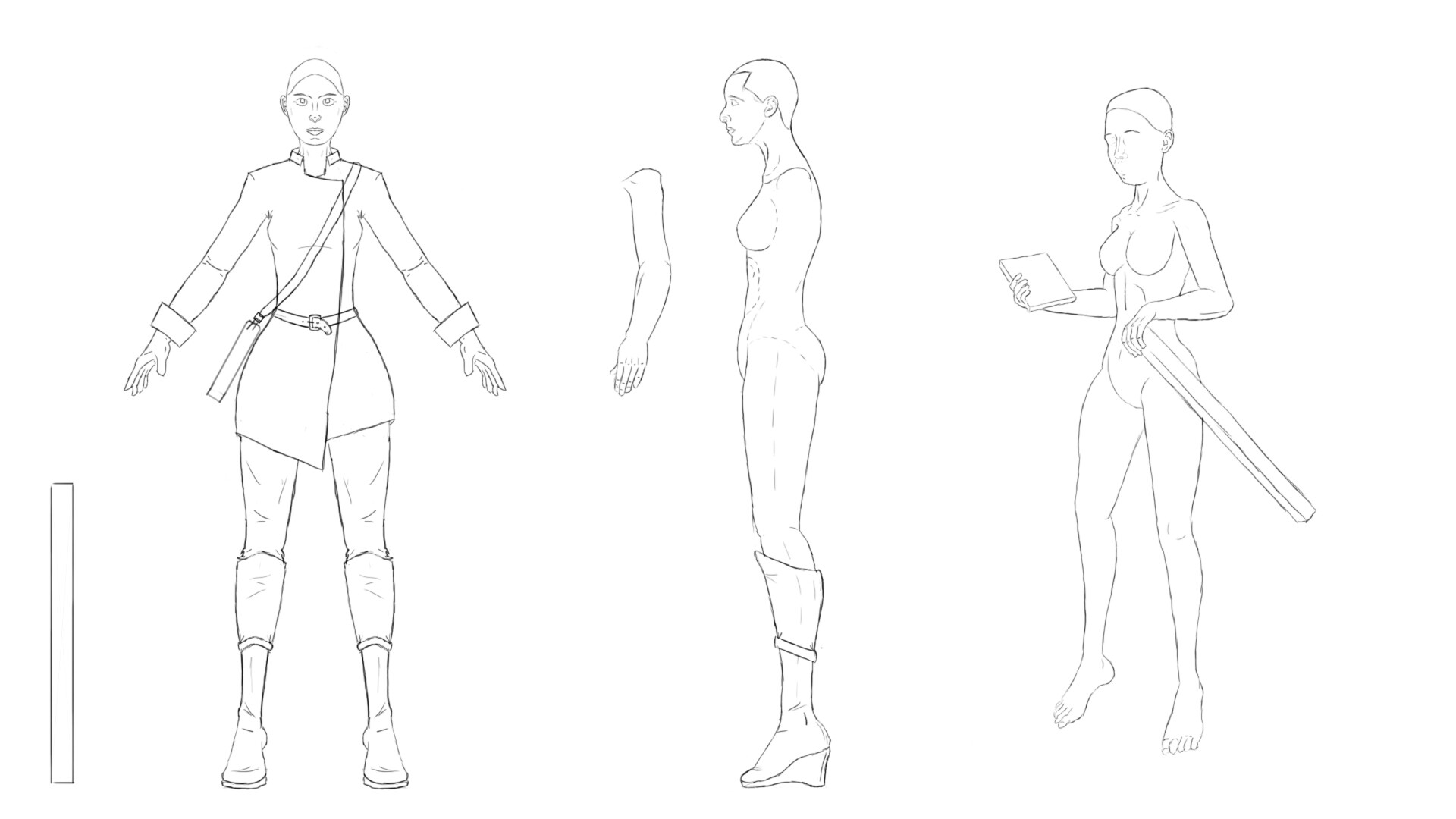 ArtStation - MIN452 Blog Post 1 Character Sheet Reference WIP