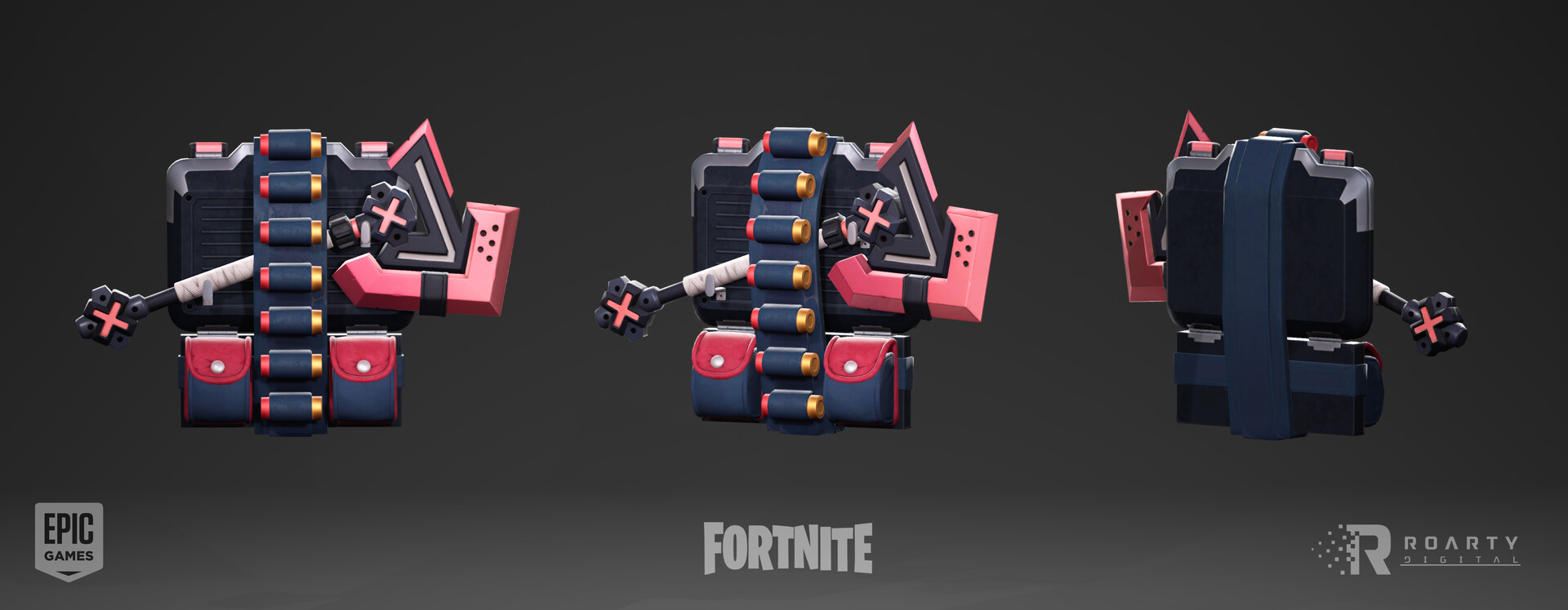 Roarty Digital - Buff Llama Backpack - Fortnite