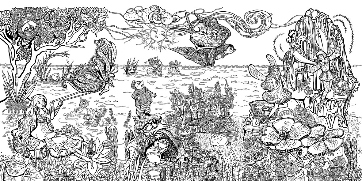 fairytale coloring pages for adults