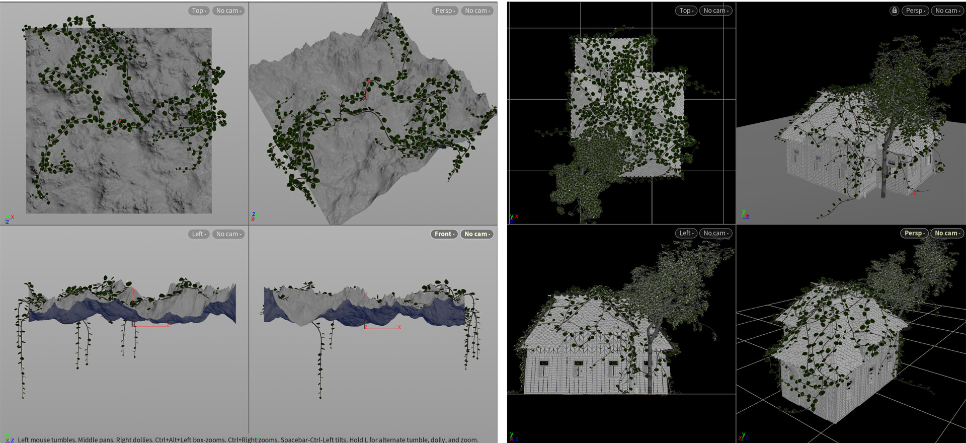 n.a.m - Procedural Ivy Generator | Houdini