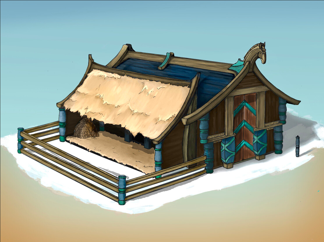 ArtStation - Odin's Horse Stable