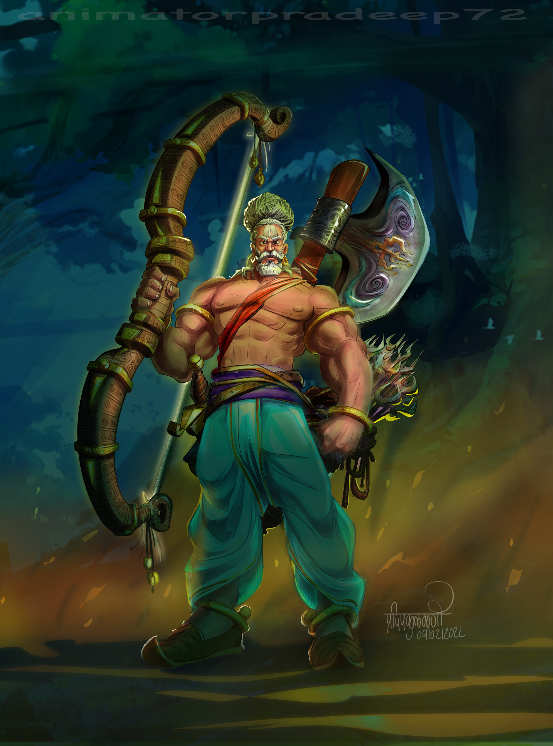 ArtStation - PARASHURAMA THE WARRIOR