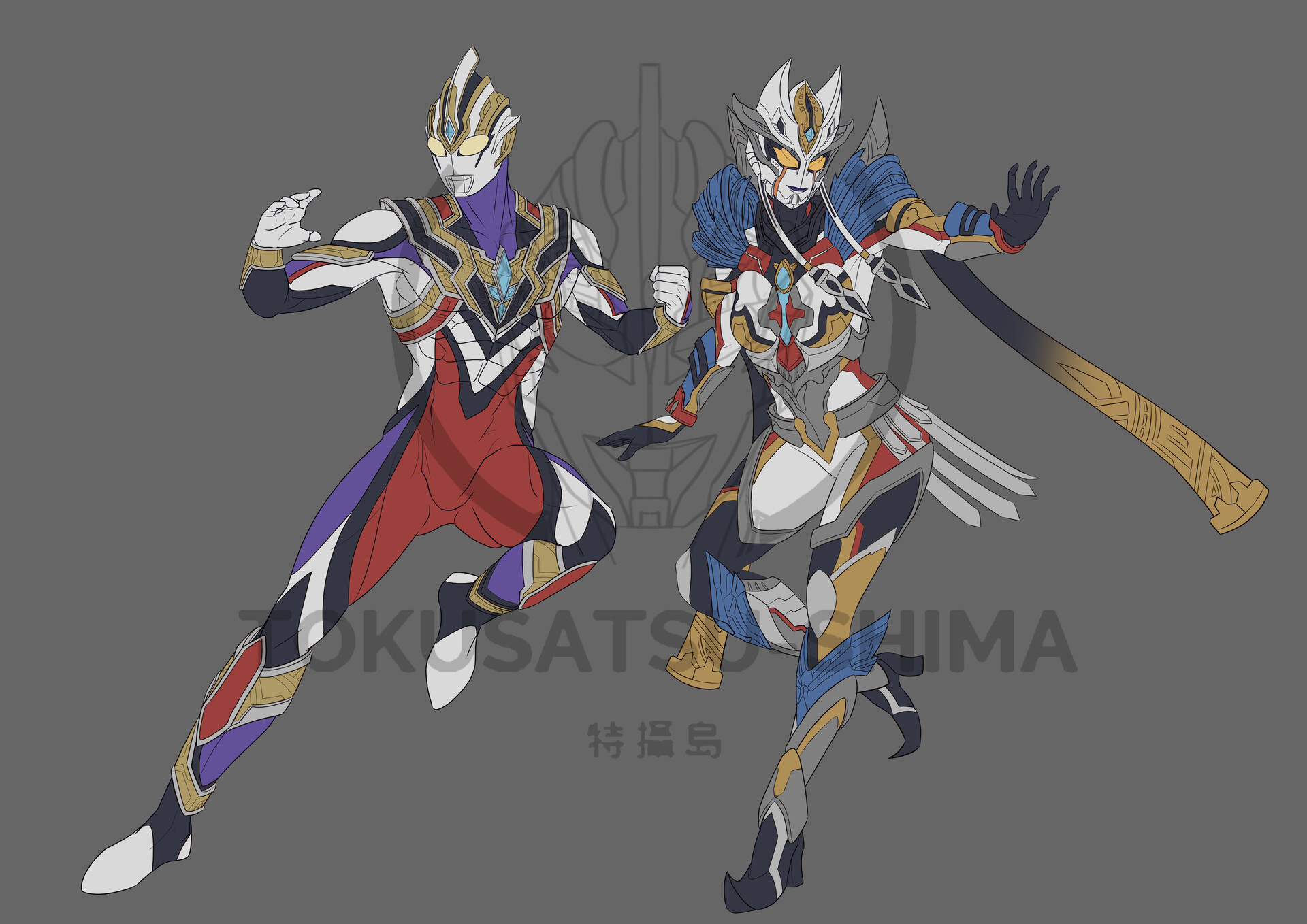 ArtStation - Ultraman Trigger：EternityTruth& Carmeara Eternity