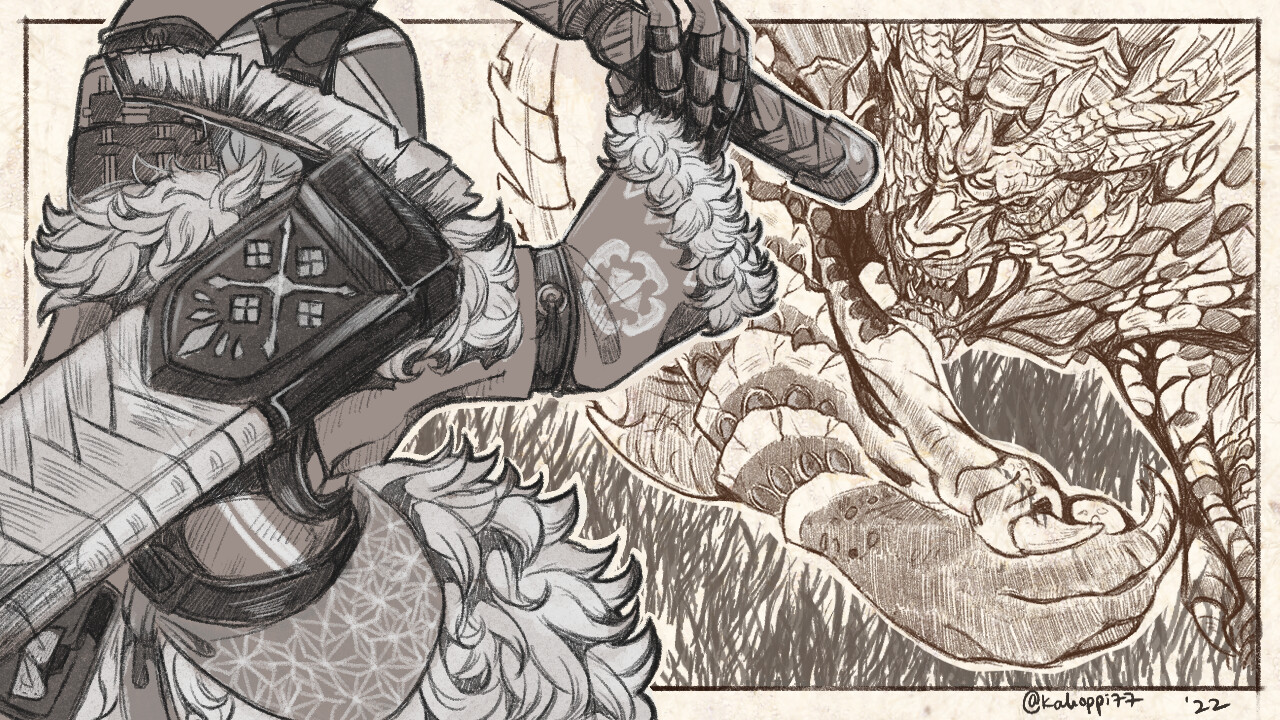 ArtStation - Monster Hunter Rise(Fan Art)