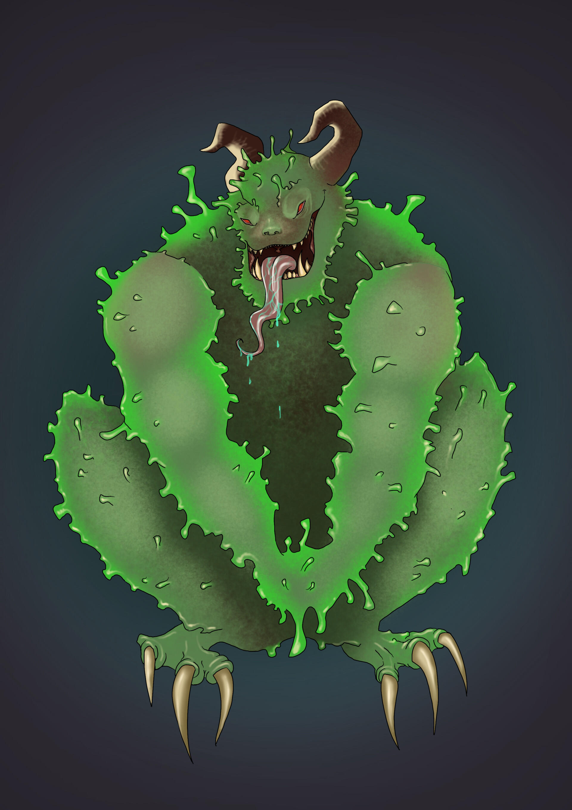 ArtStation - Covid Monster