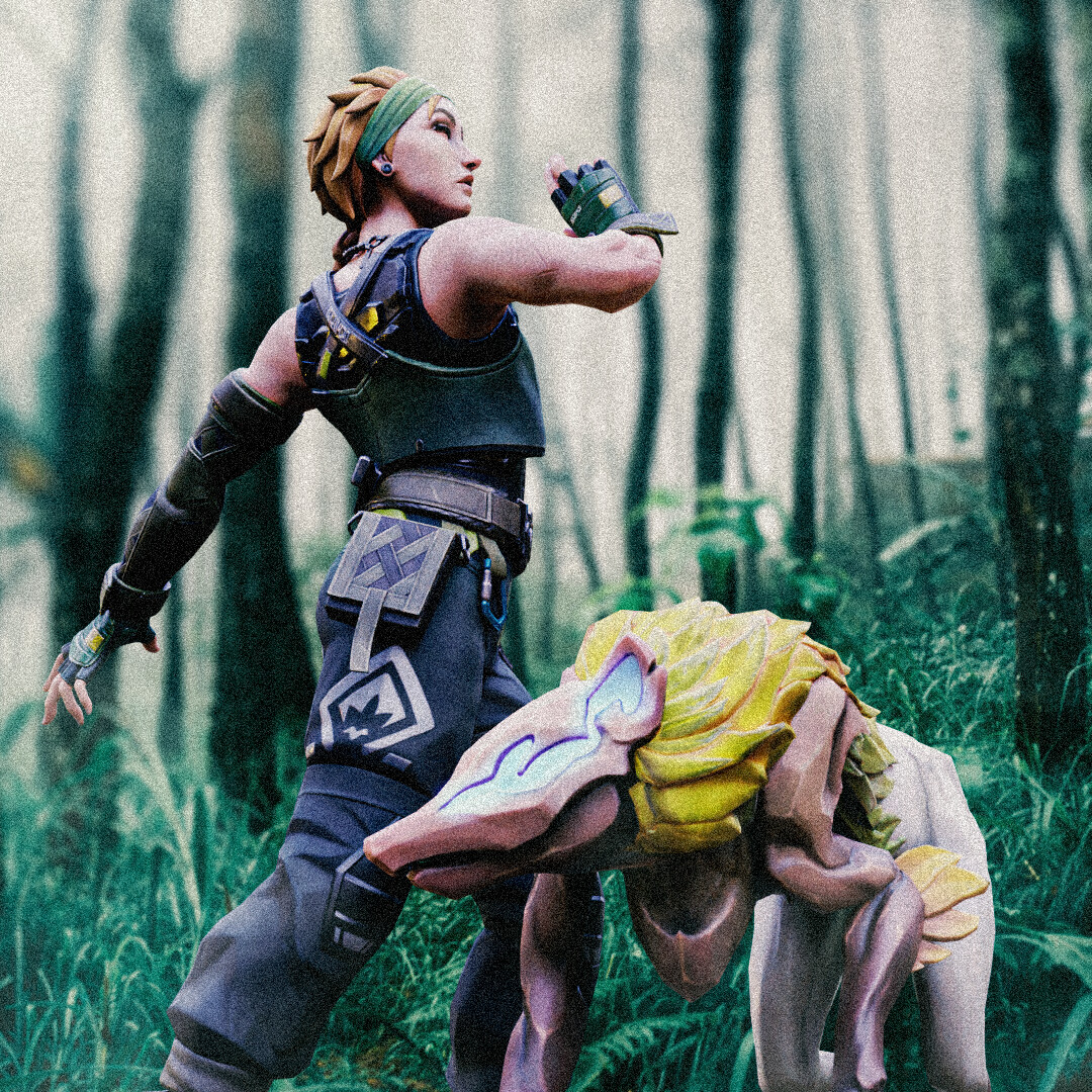 ArtStation - VALORANT Skye in Forest