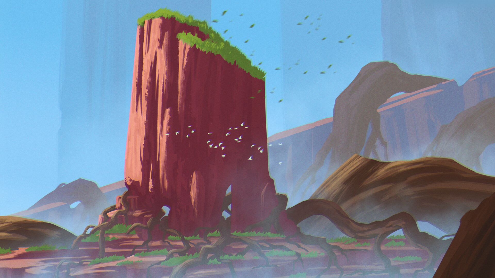 ArtStation - Roots landscape illustrator