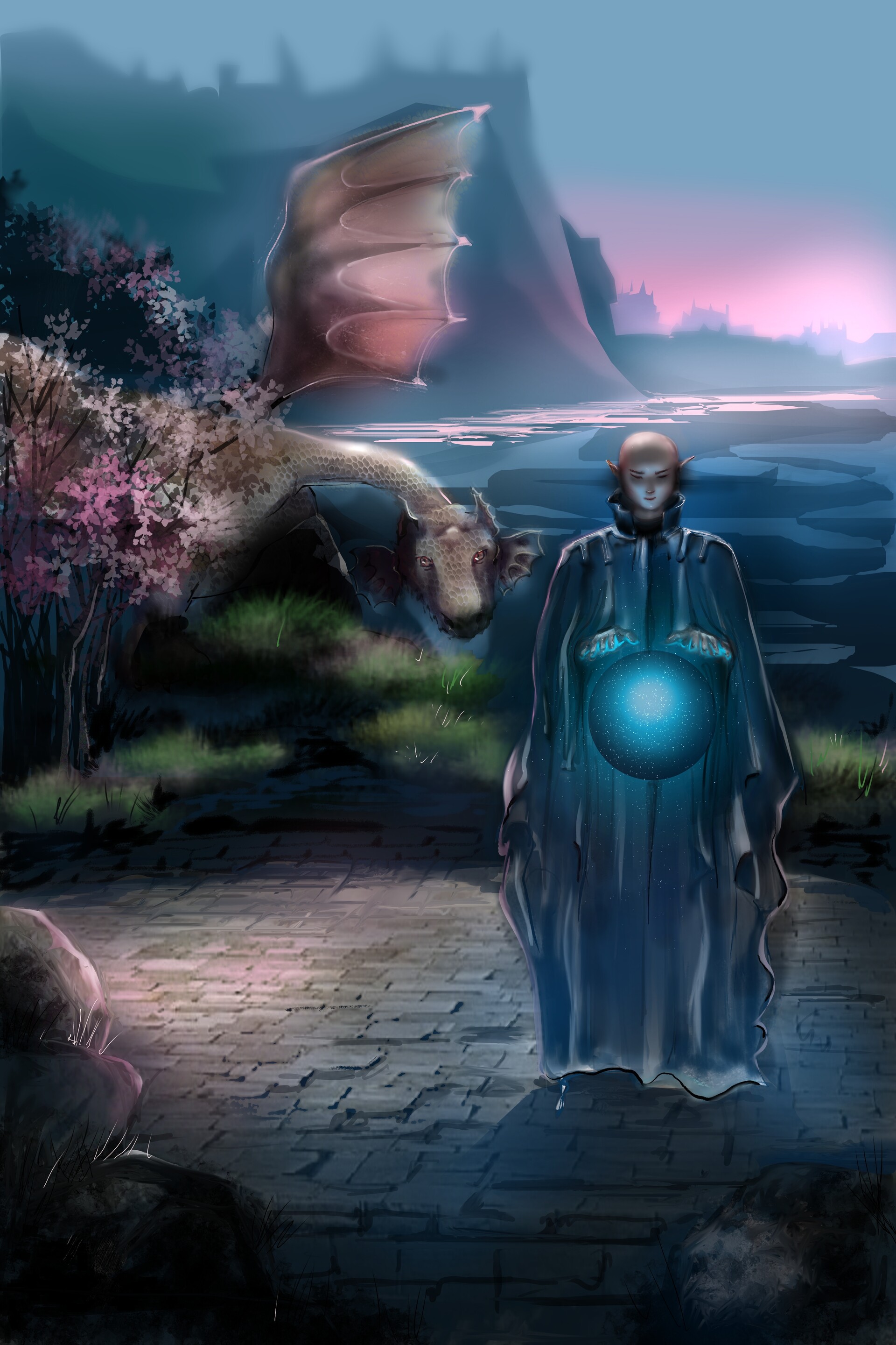 ArtStation - Dragon and alien