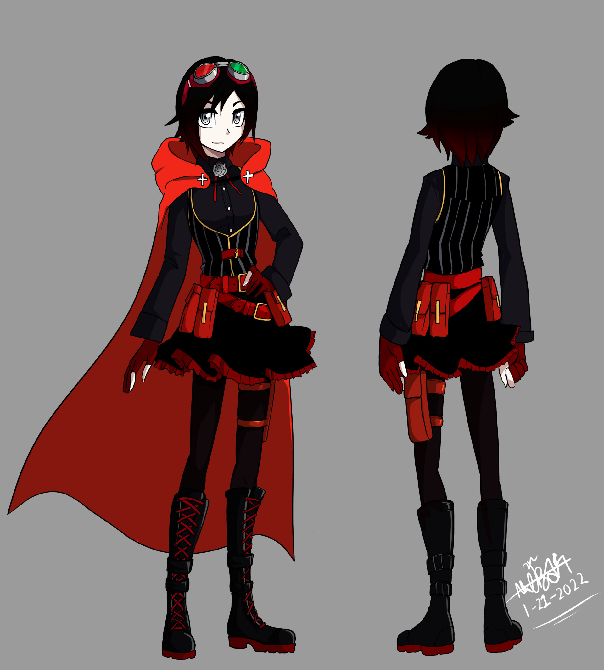 ArtStation - Team RWBY 7e B055 Redesign: Ruby Rose