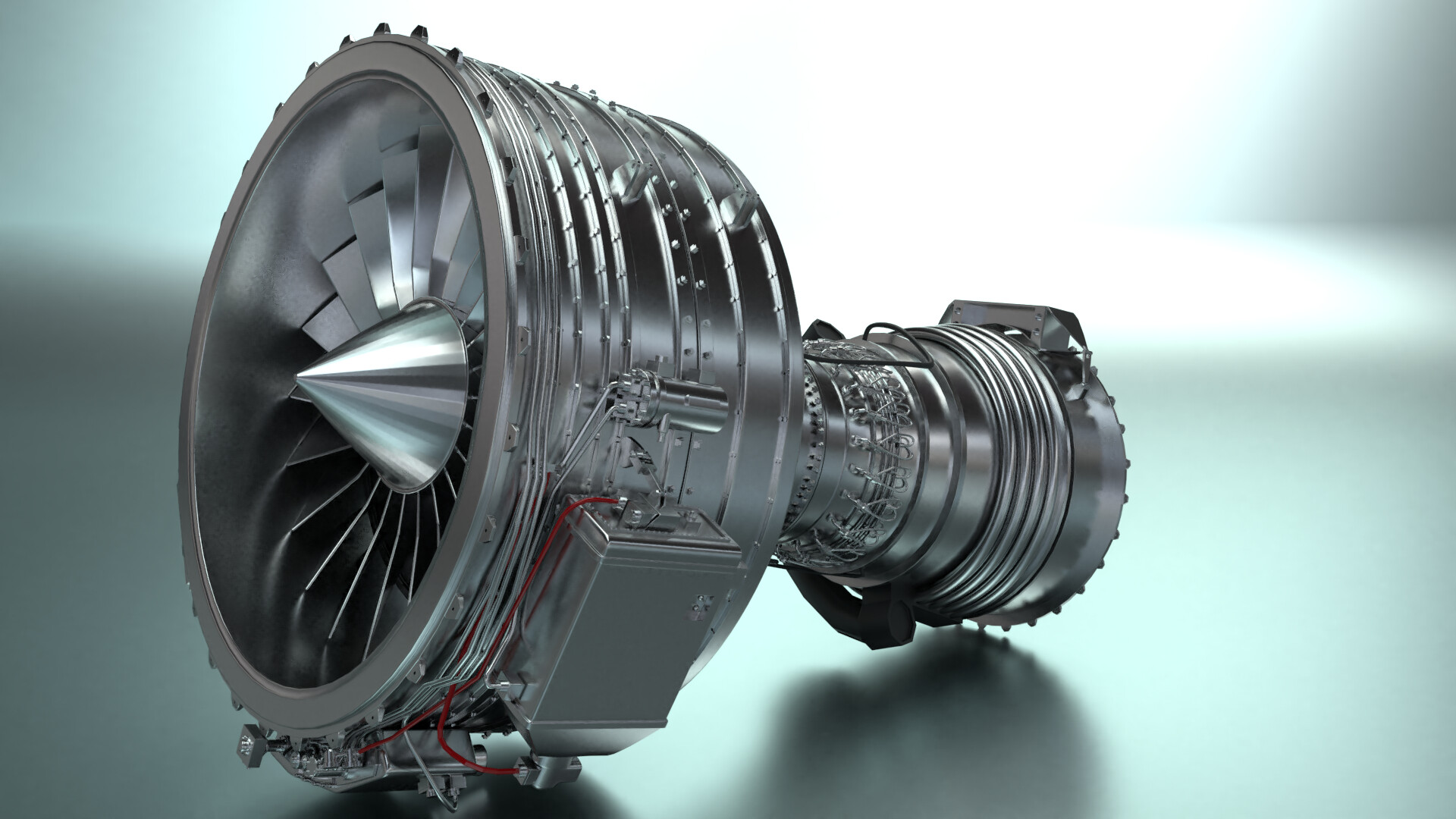 Gameaning Studio - CFM56 Turbo Fan 3D Model