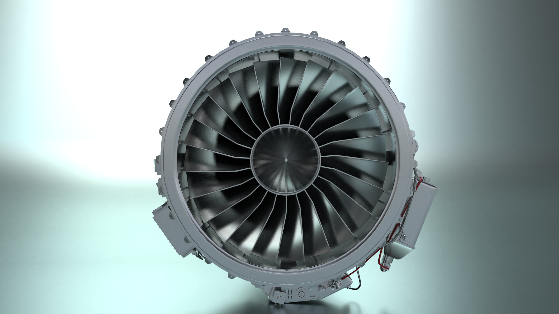 Gameaning Studio - CFM56 Turbo Fan 3D Model