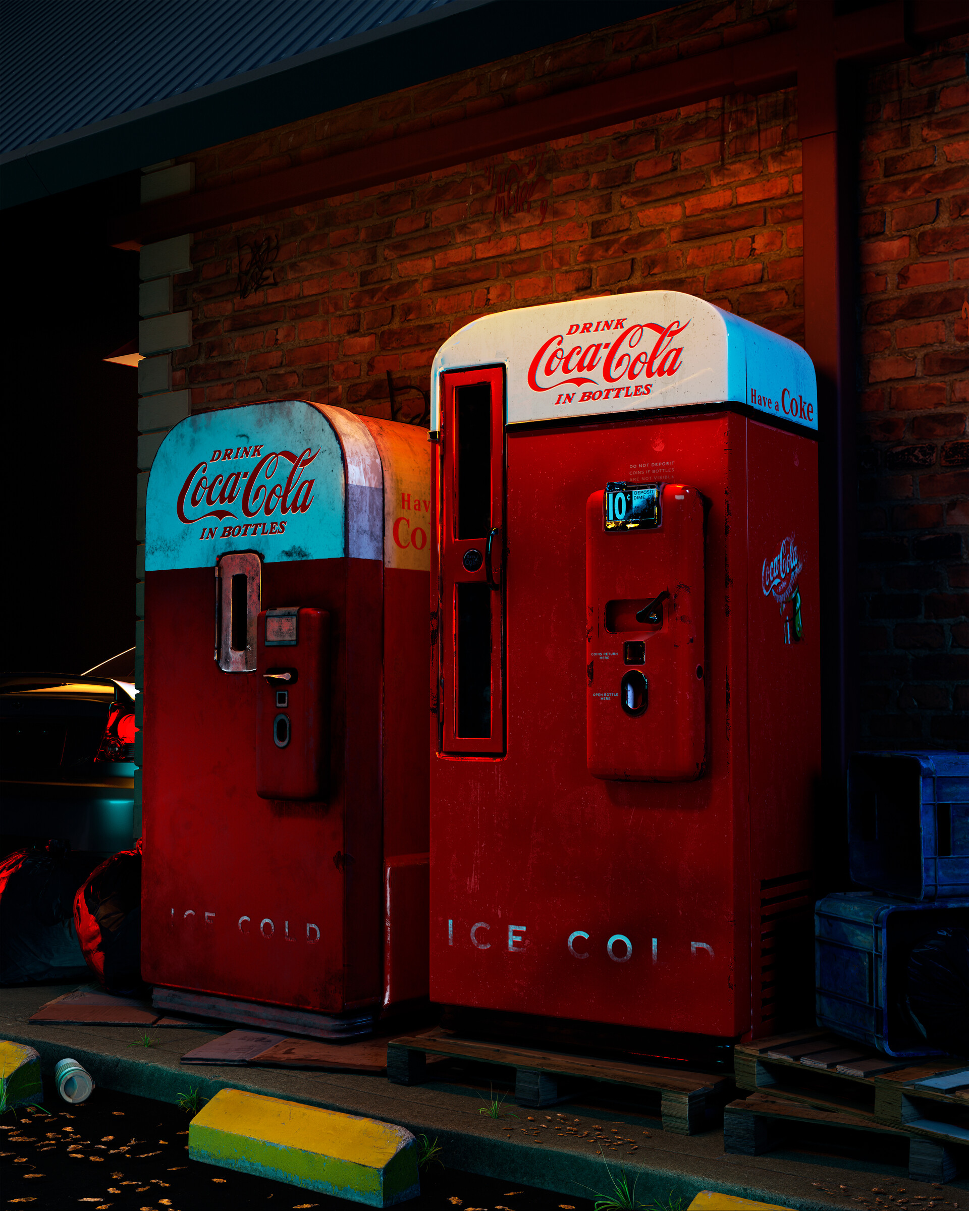 ArtStation - Coca Cola Old Machines
