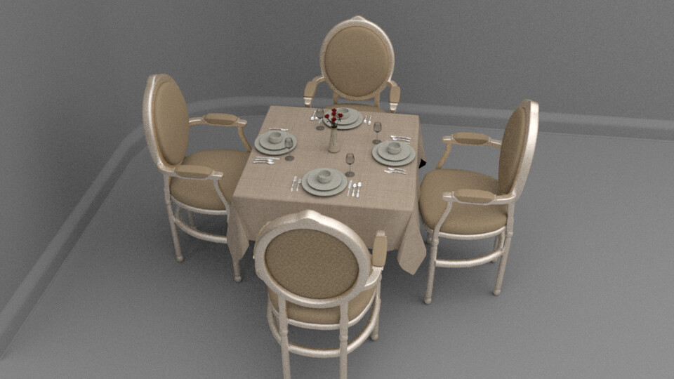 Nancy Perrin - Adolphus High Tea Room WIP