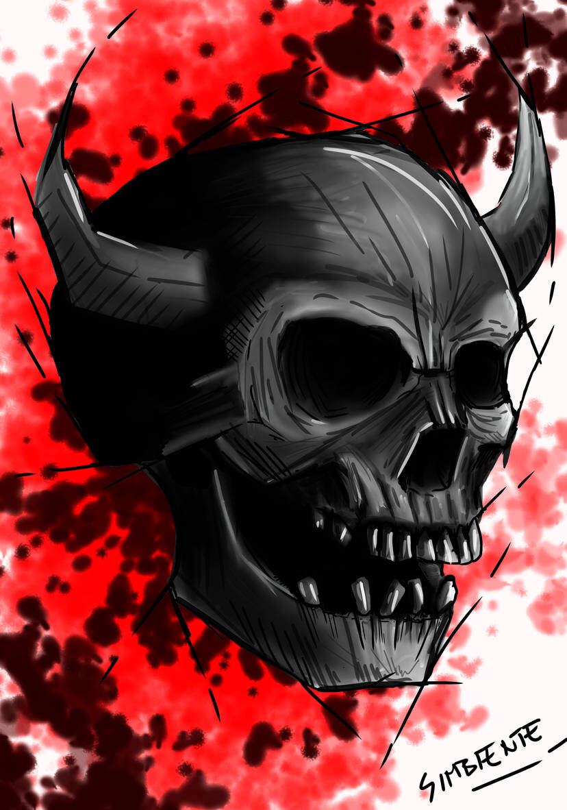 ArtStation - demon skull