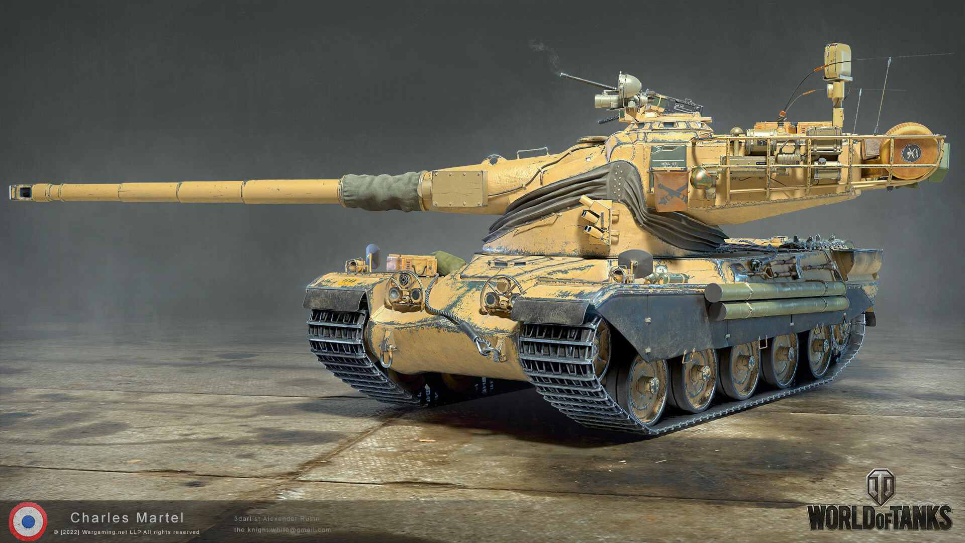 Alexandr Rusin - 3D Style “Charles Martel” for the AMX 50 B