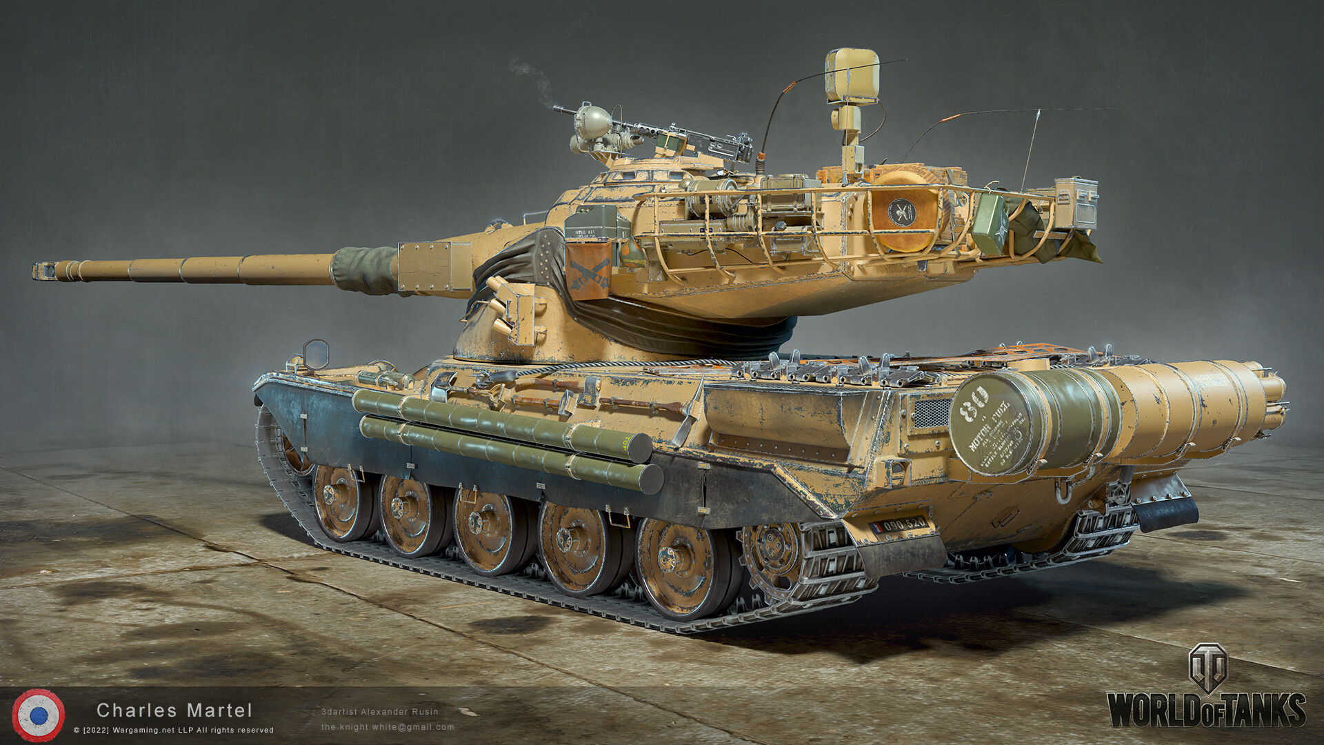 Alexandr Rusin - 3D Style “Charles Martel” for the AMX 50 B