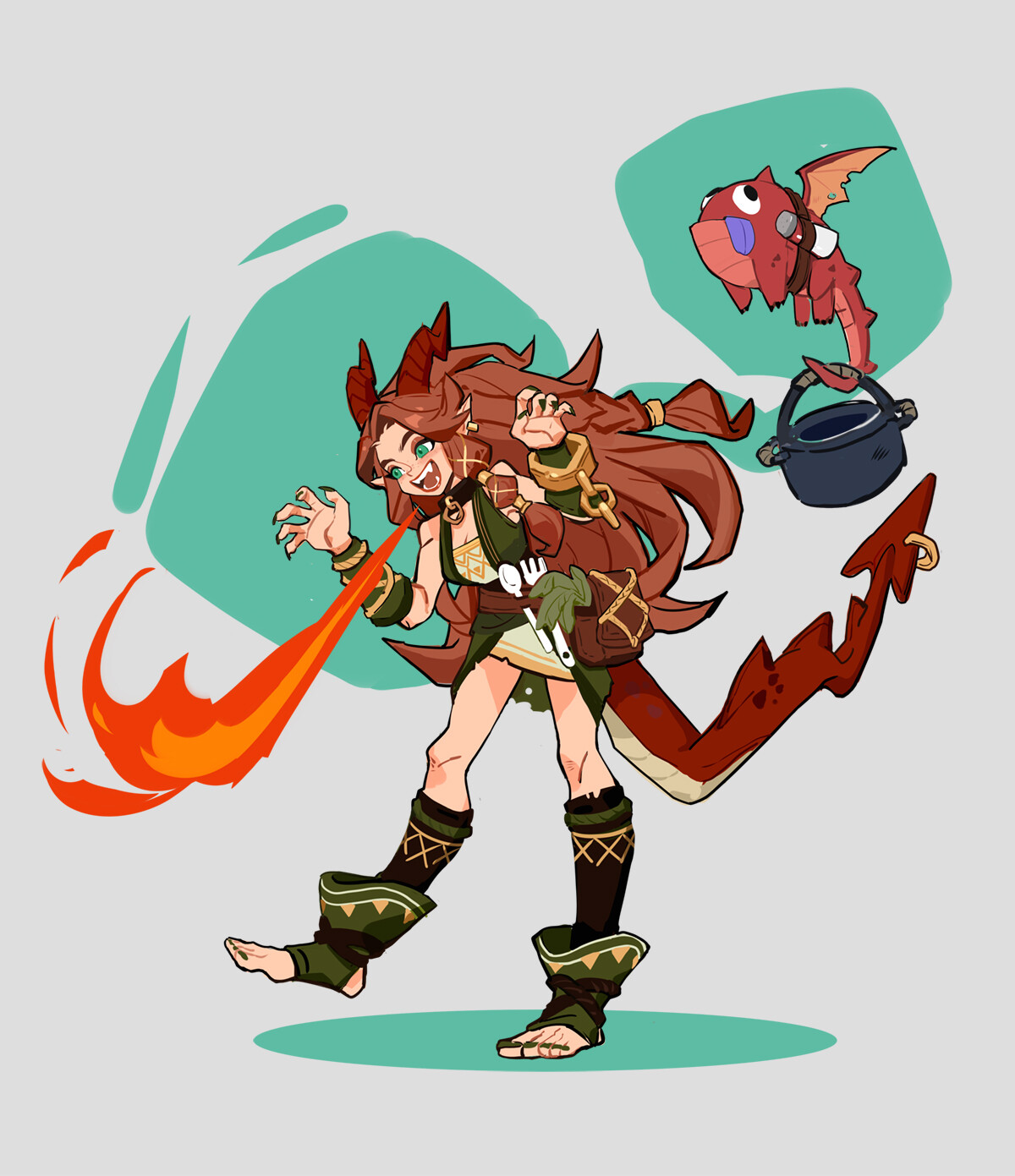 ArtStation - dragon girl