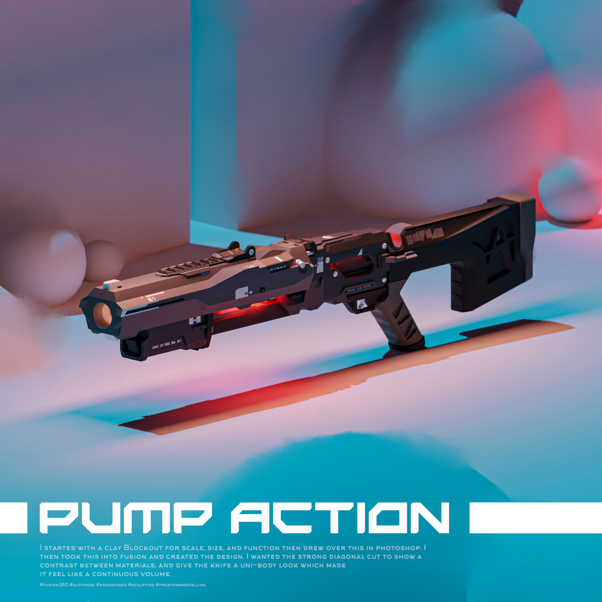 ArtStation - PUMP action shortgun