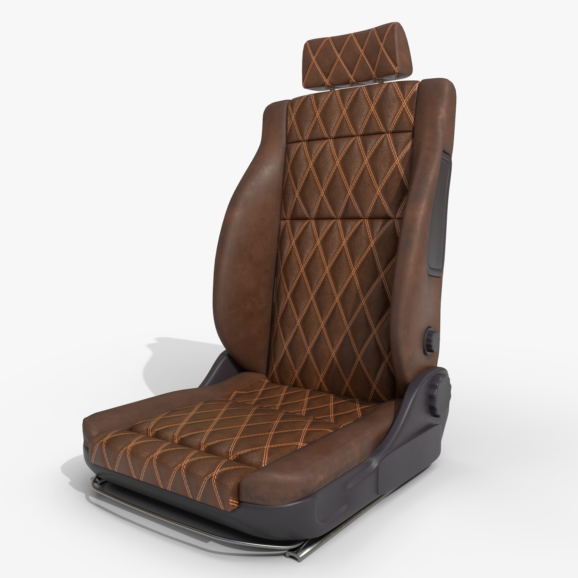 ArtStation - leather car seat 1