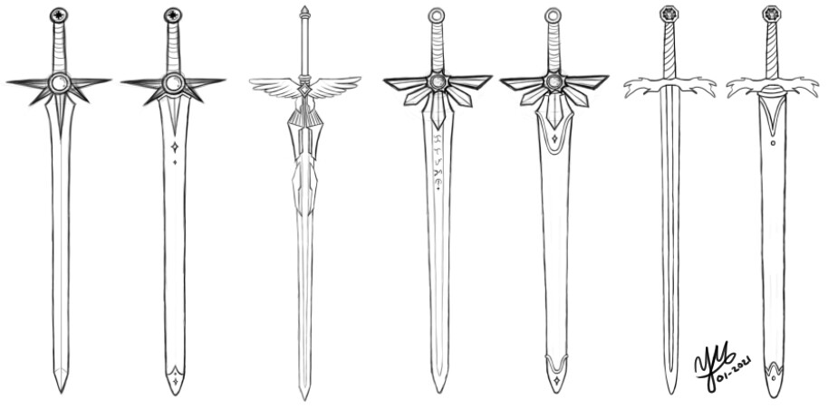 ArtStation - Prop Concept Design - Sword