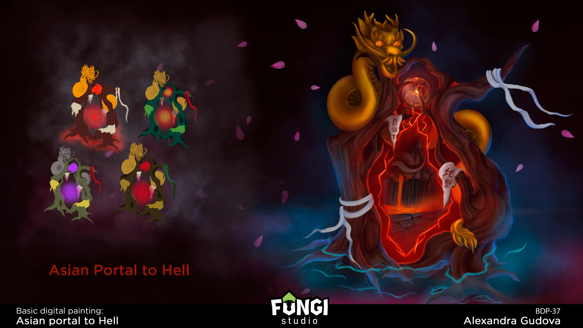 ArtStation - Asian Portal to Hell