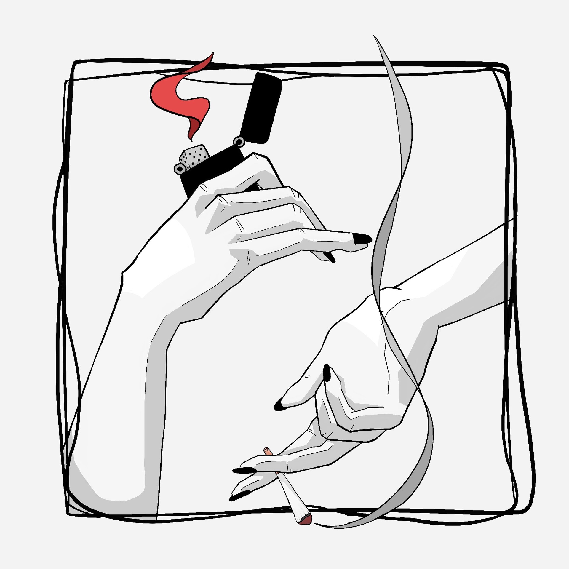 ArtStation - Smoking Hands