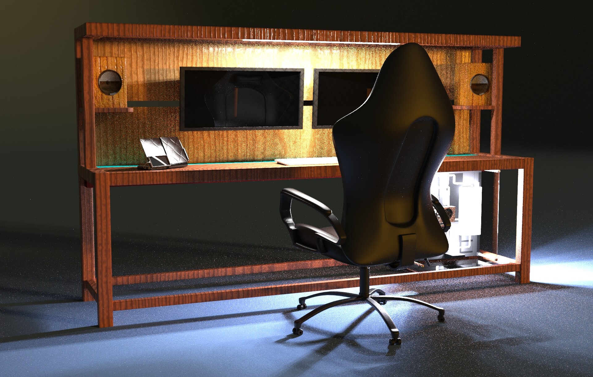 ArtStation - Wooden table - working desk