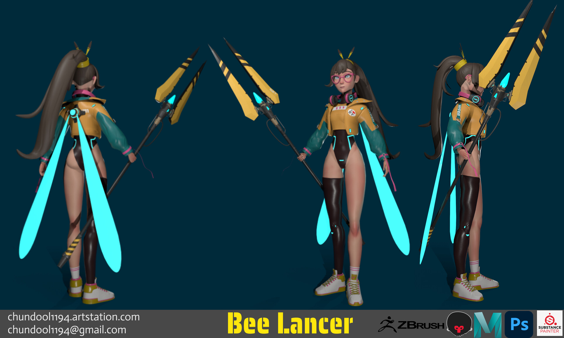 Daniel Chun - Bee Lance Stylized