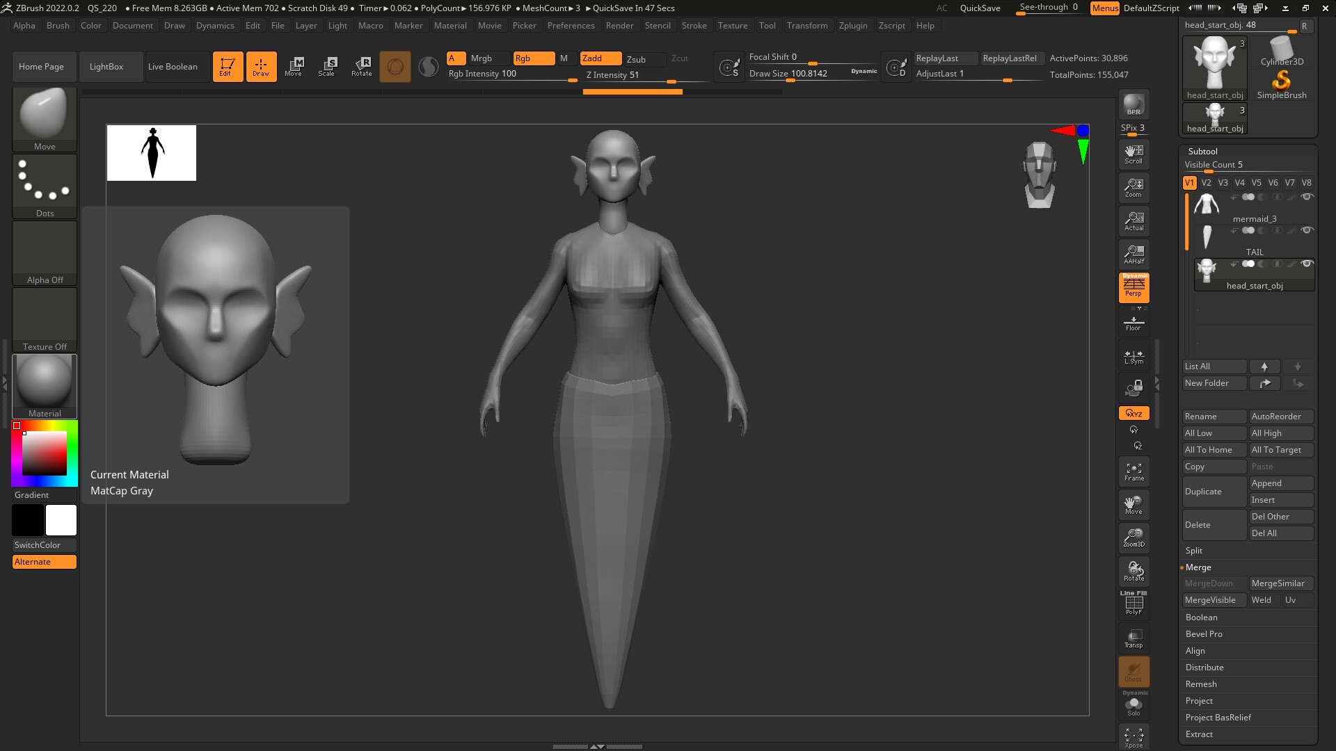 ArtStation - Progress on mermaid