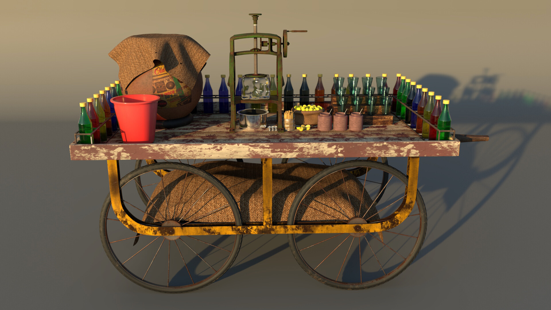 ArtStation - Thela Cart - Game Asset