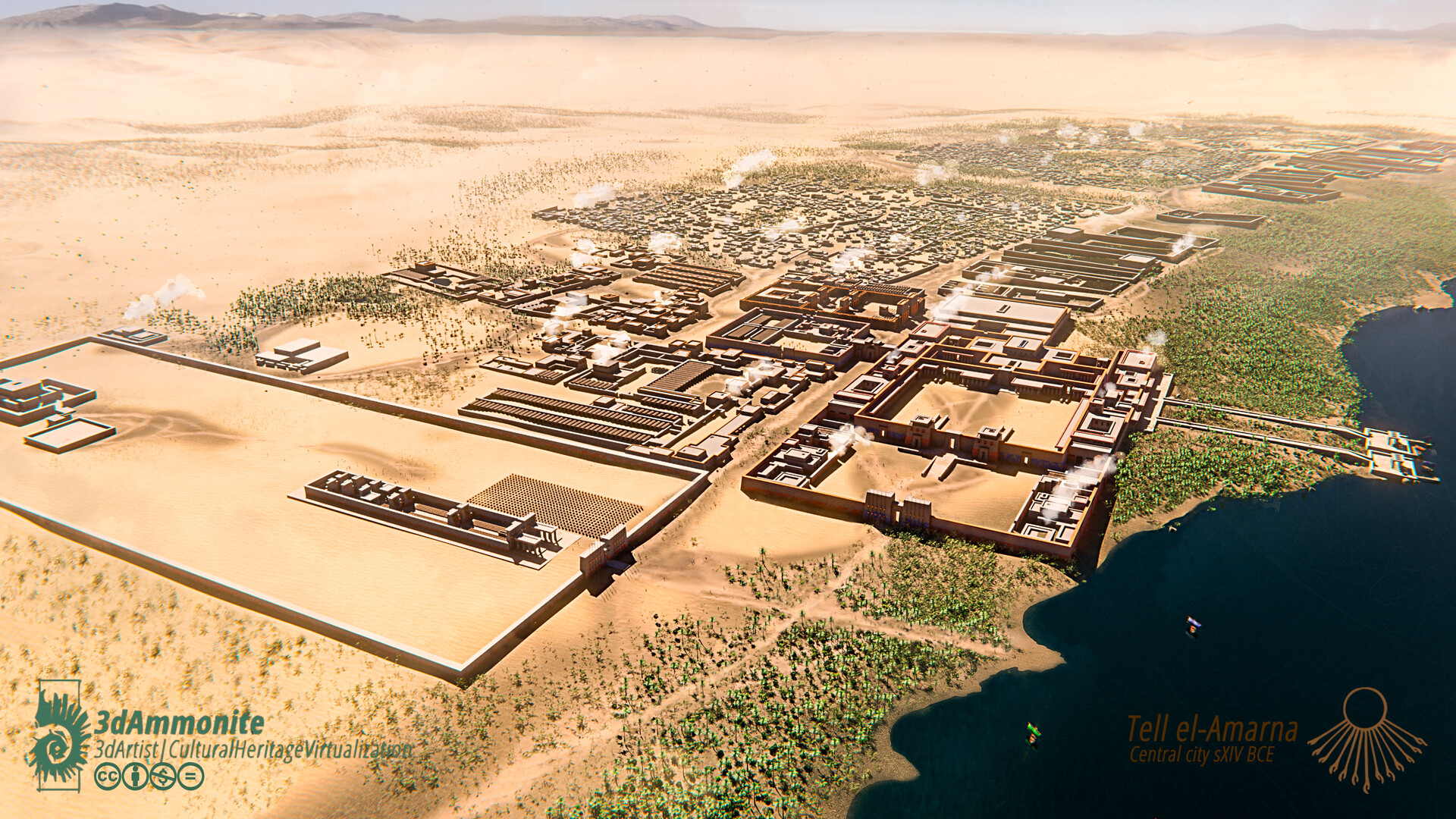 ArtStation - Akhetaten |Tell el-Amarna | Virtual reconstruction Part. II