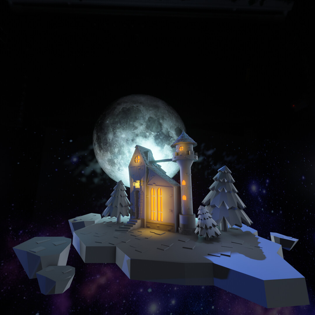 ArtStation - Moonlight toy castle