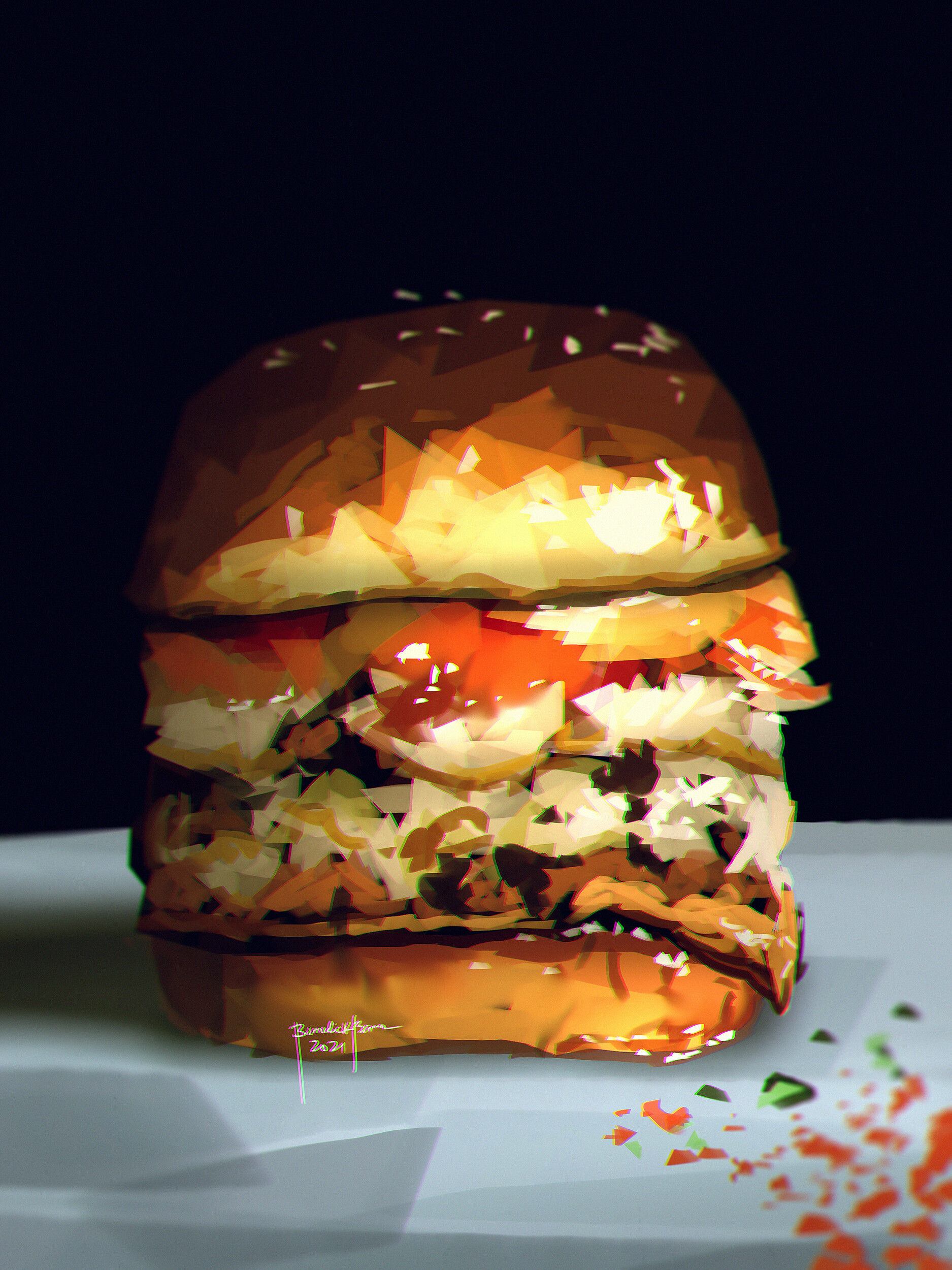 ArtStation - Speedpanting Burgers!